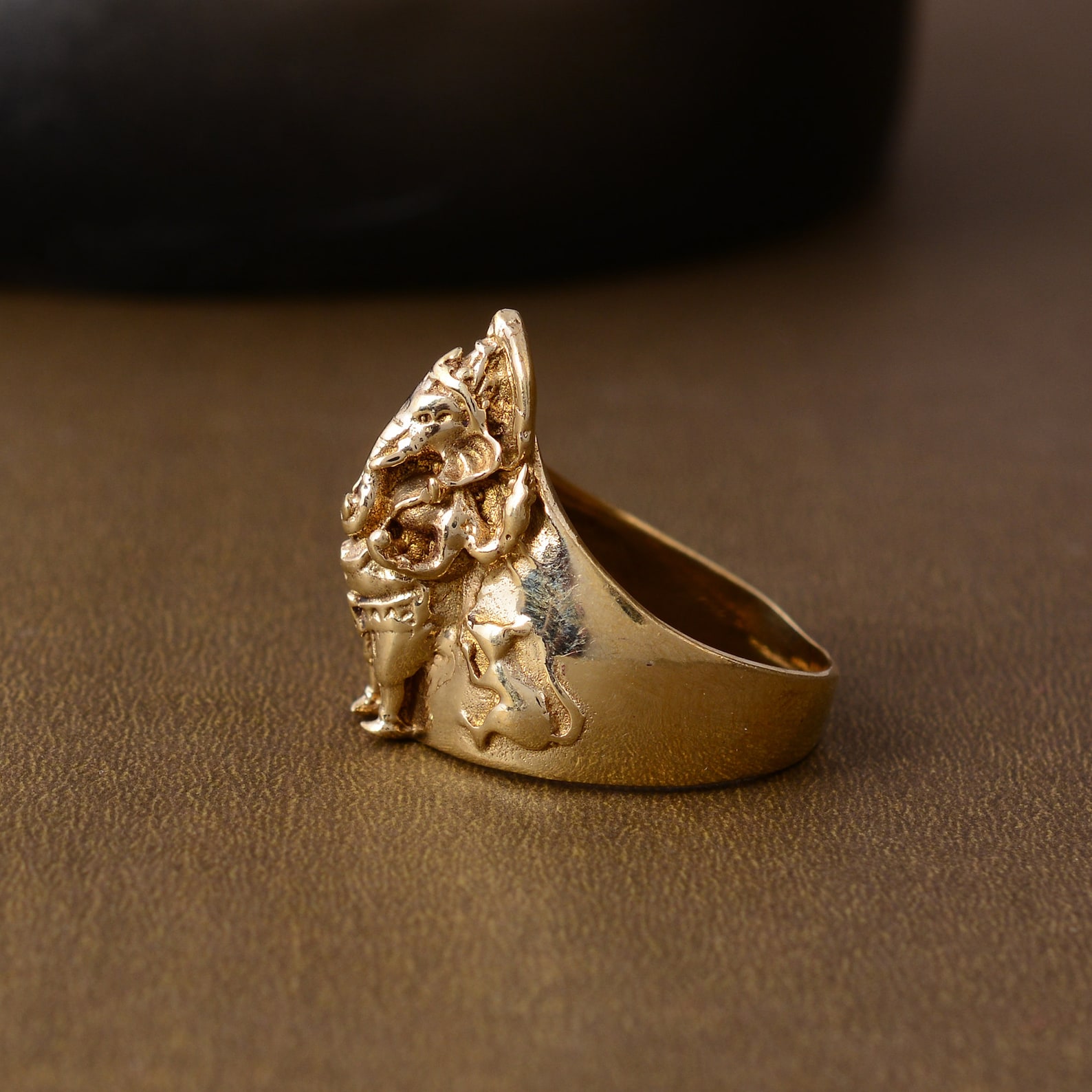 Lord Ganesh Ring Shiv's Son Ring Brass Ring Religious - Etsy