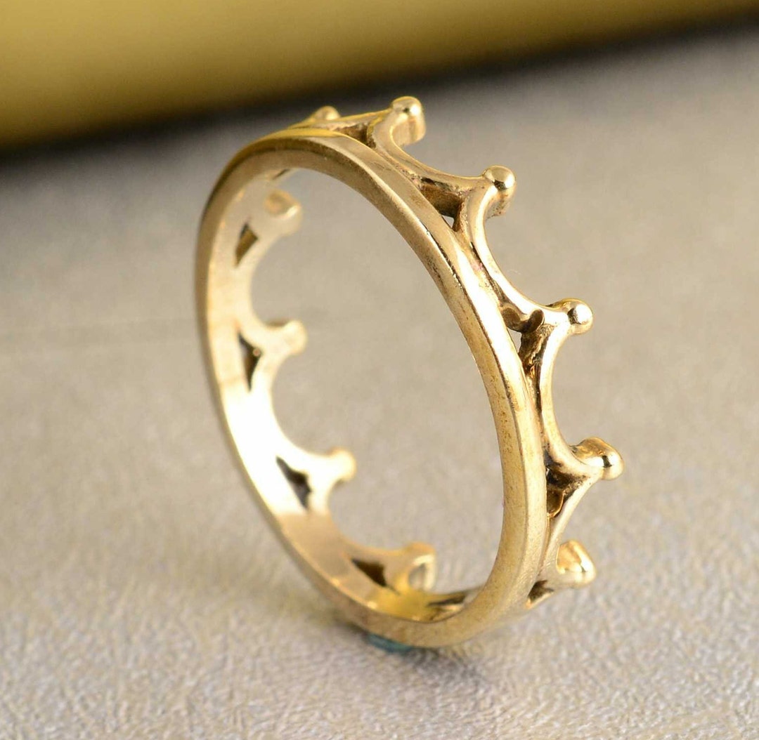 Princess Crown Ring. Young Queen Band. Engagement Ring, Princess Ring ...
