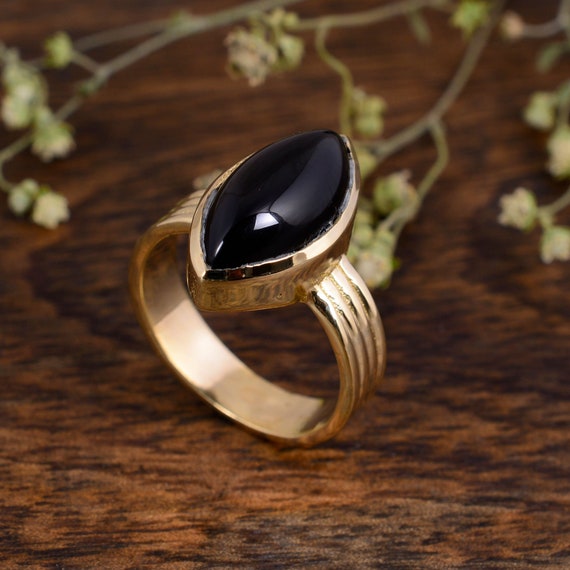 Etsy obsidian ring store