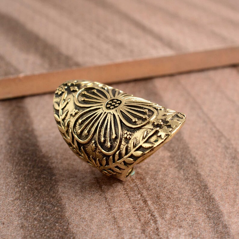 Mandala Ring Boho Ring Sacred Geometry Ring Meditation - Etsy