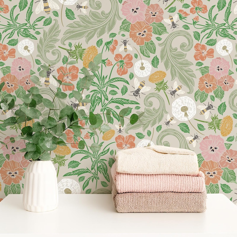 Kitchen Wallpaper - Etsy