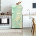 Sky Blue Marble Decal Not Metallic Fridge Cover Wall Fridge Stickers ...
