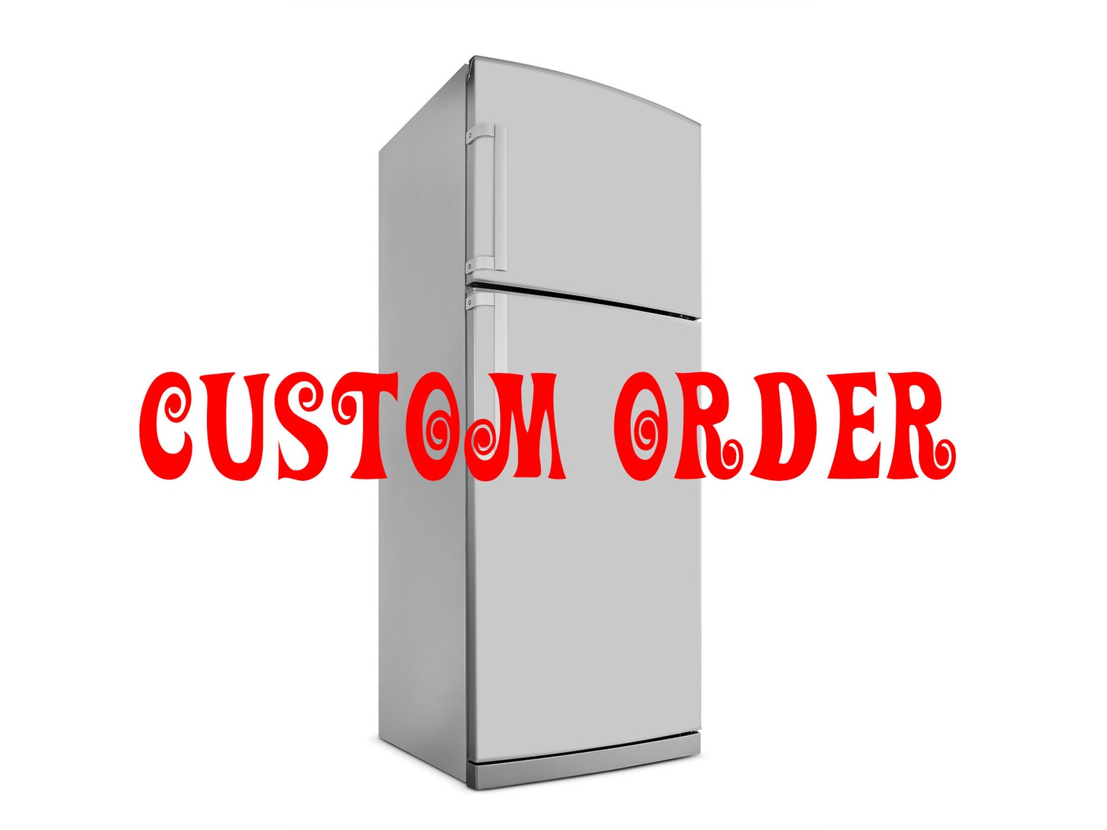 Custom Order Refrigerator Wrap, Wall Fridge Vinyl Stickers, Peel and ...