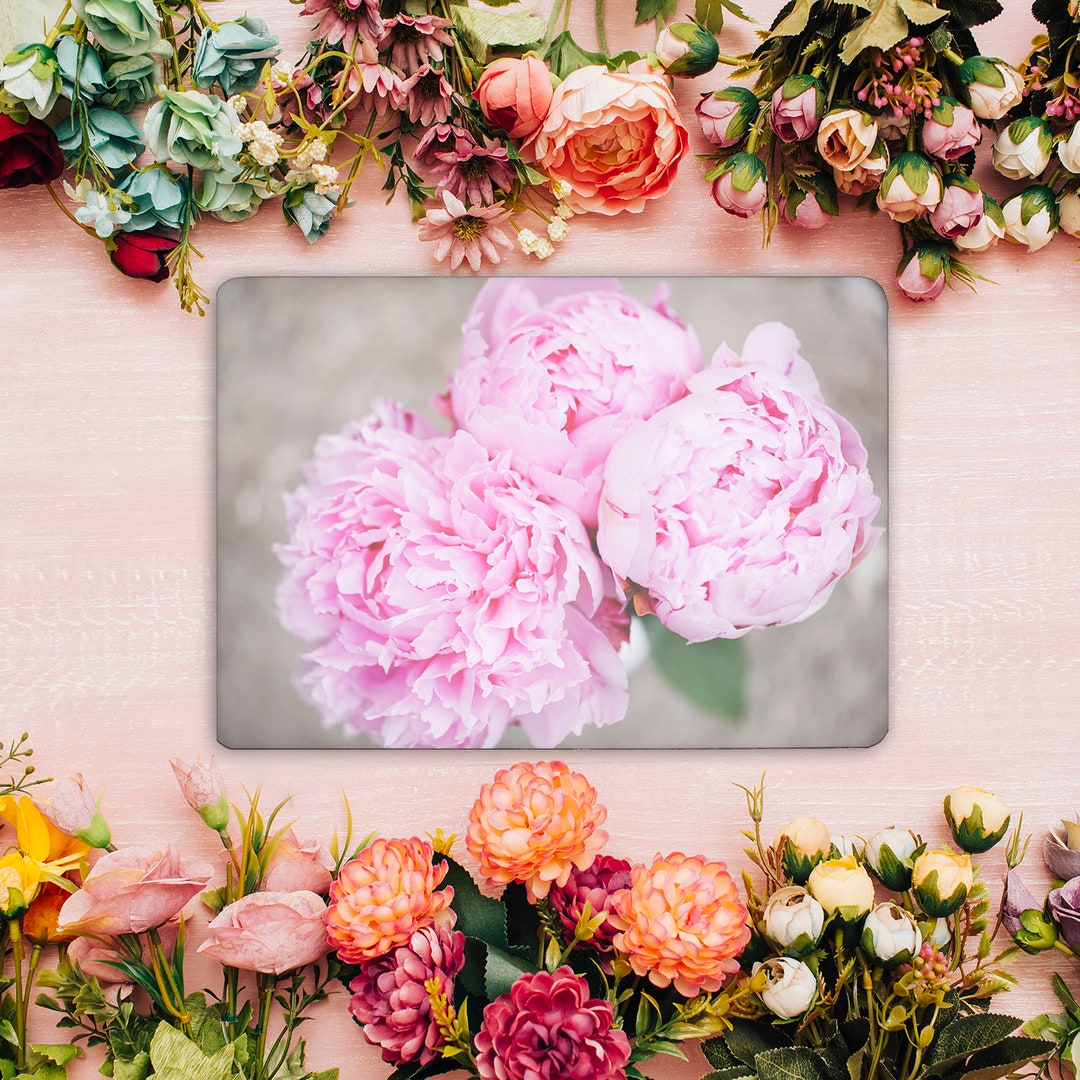 Peony Flower Laptop Decal Skin Floral Peony Decal Sticker Dell Inspiron ...