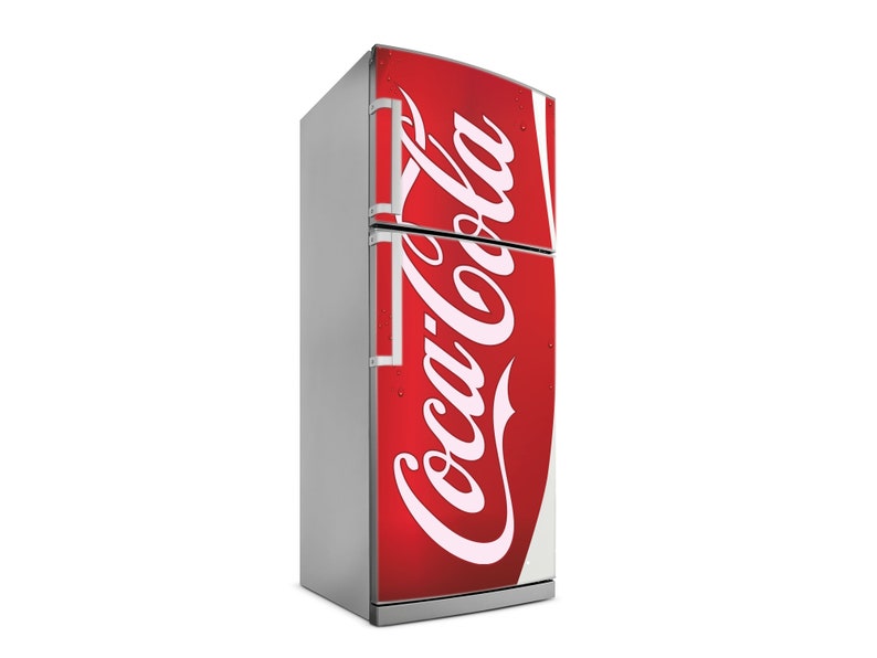 Watercolor Inscription Decal Fridge Cover Wall Fridge Stickers Peel ...