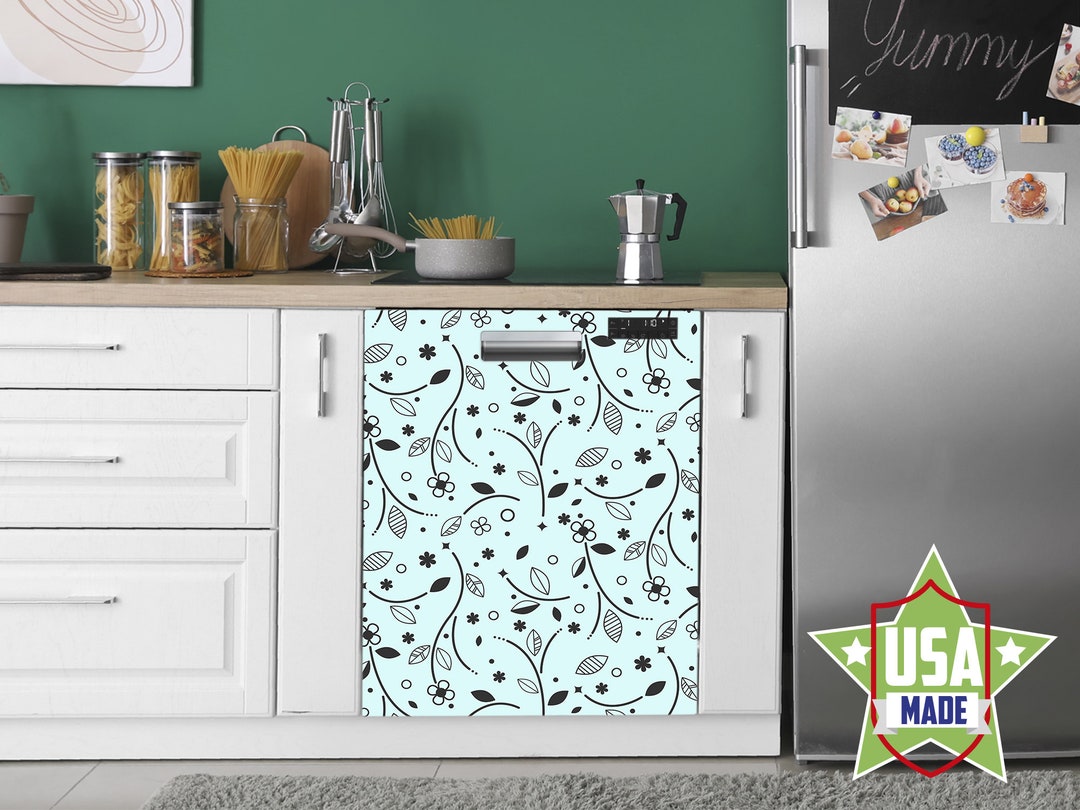 Dishwasher Machine Vinyl Stickers, Light Watercolor Decal, Self ...