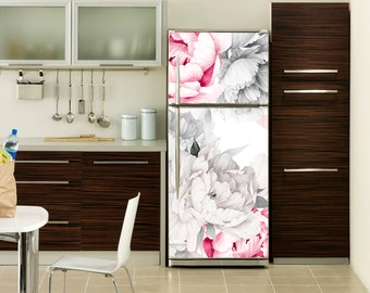 Flower Decal Fridge Floral Wall Fridge Stickers Peel & Stick - Etsy