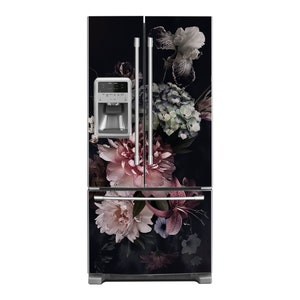 Flower Composition Decal Fridge, Floral Wall Fridge Stickers, Peel ...