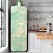 Sky Blue Marble Decal Not Metallic Fridge Cover Wall Fridge Stickers ...