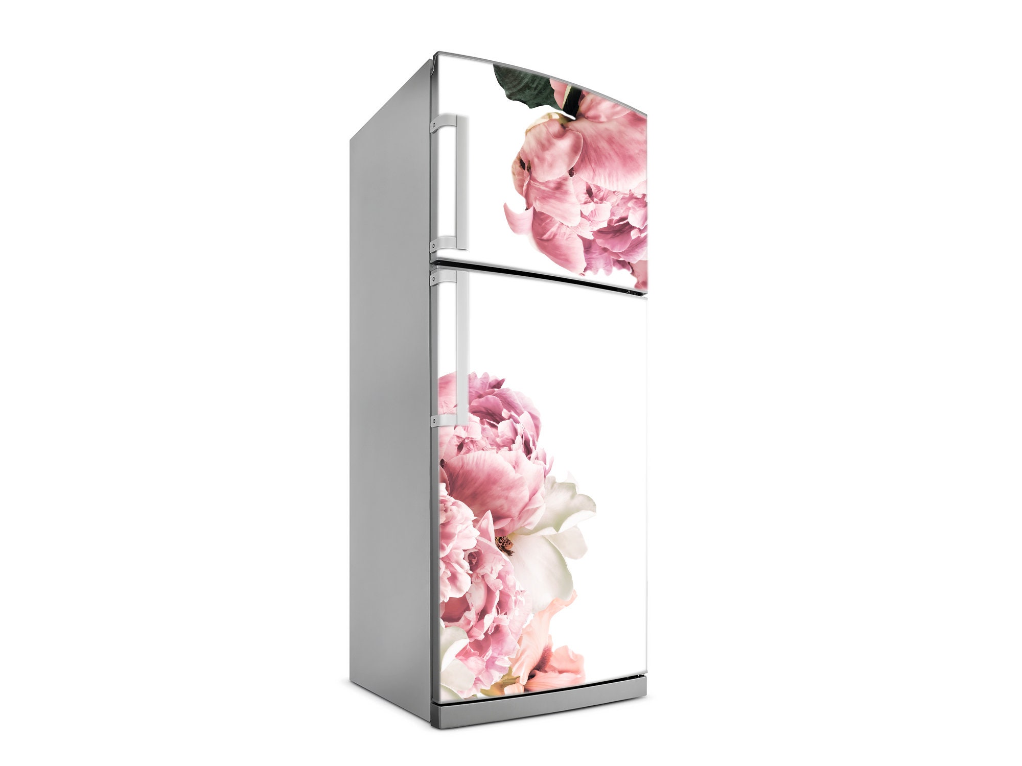Peony Flower Decal Fridge Peonies Floral Wall Fridge - Etsy