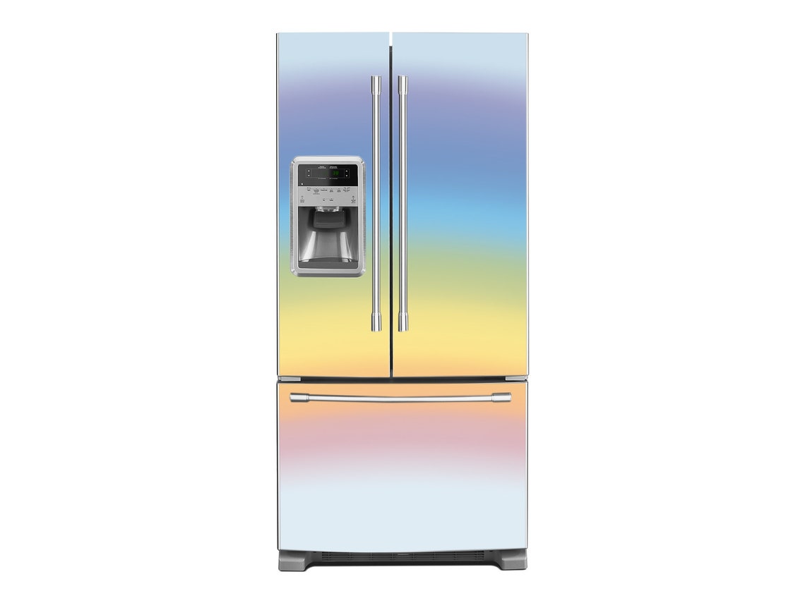 Rainbow Refrigerator Door Sticker Fridge Shroud & Stick - Etsy