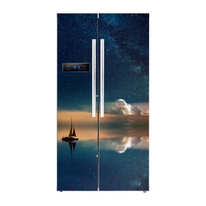 Seascape Decal Fridge Cover Wall Fridge Stickers Peel Stick, Self ...