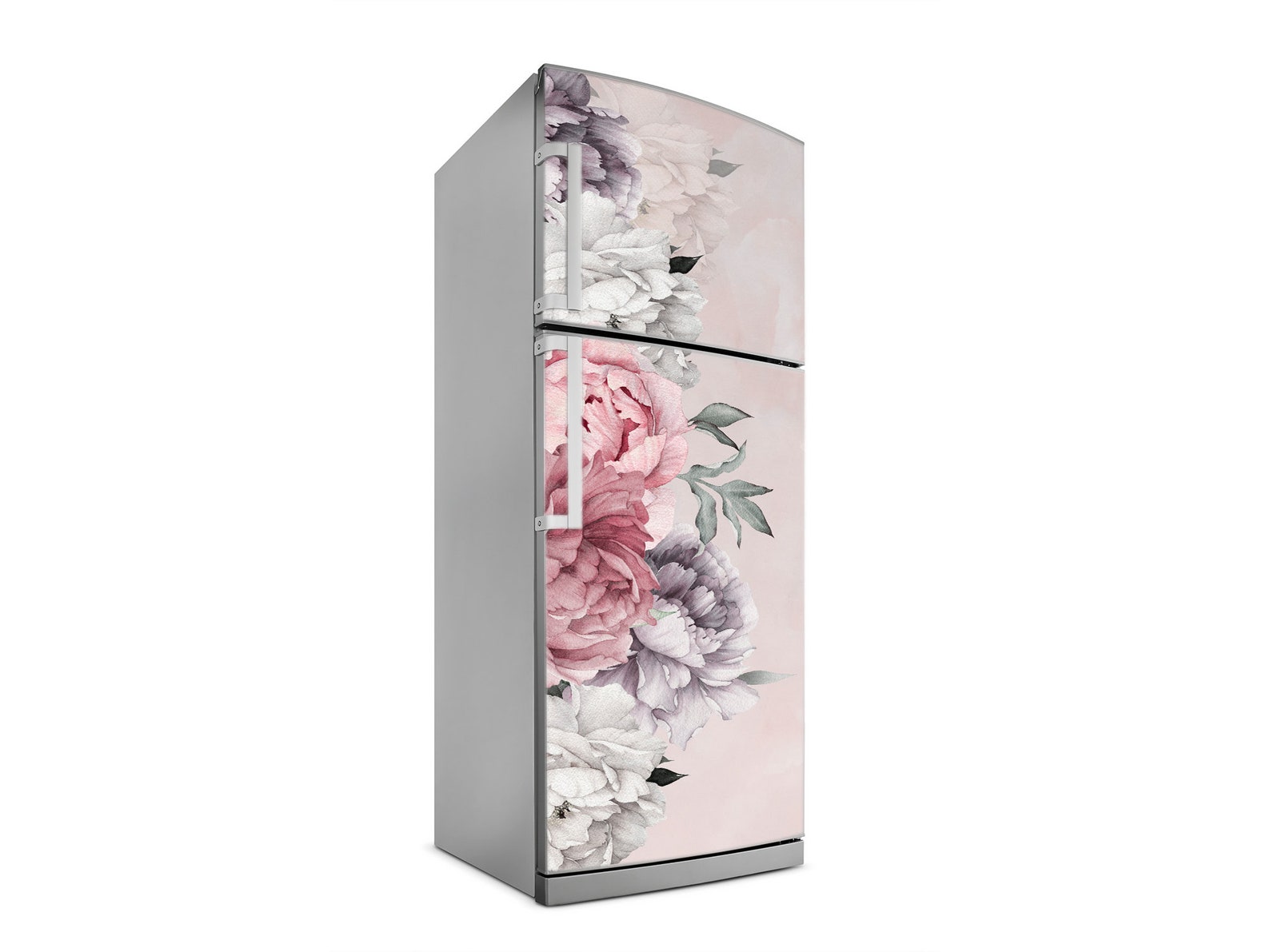 Peony Flower Decal Fridge Peonies Floral Wall Fridge - Etsy