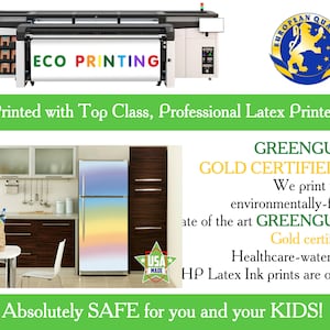 Rainbow Refrigerator Door Sticker, Fridge Shroud & Stick Sticker, Shell ...