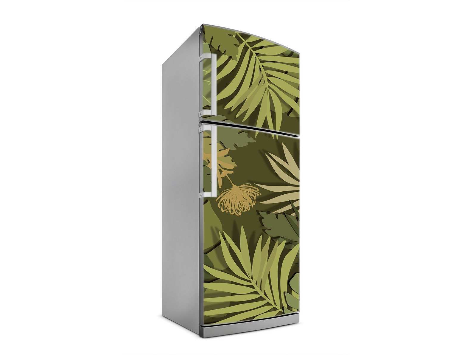 Bright Tropical Leaves Decal Fridge Floral Leaf Wall Fridge - Etsy