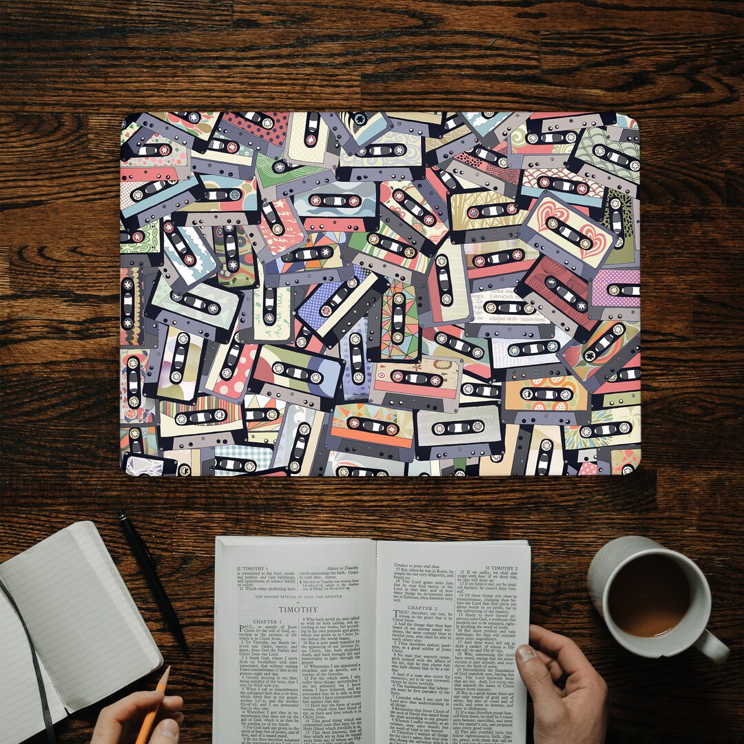 Tape Cassette Laptop Cover Vinyl Decal Sticker Notebook Dell Inspiron ...