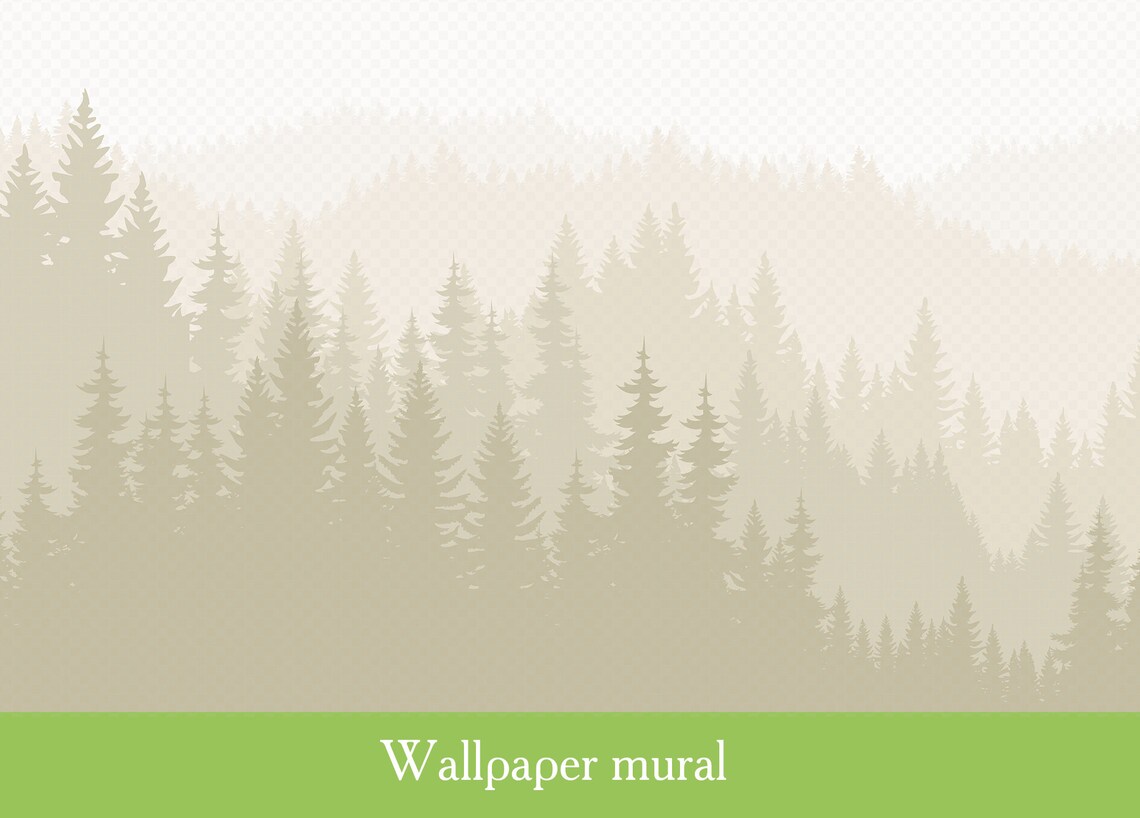 Soft Pastel Forest Wallpaper for Baby Girl Boy Bedroom - Etsy