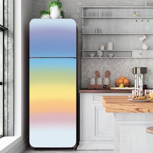 Rainbow Refrigerator Door Sticker, Fridge Shroud & Stick Sticker, Shell ...