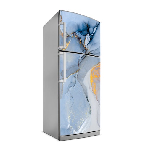 Gray Marble Decal Not Metalic Fridge Cover Wall Fridge - Etsy