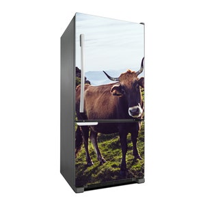 Cow Decal Fridge Wall Fridge Stickers Peel Stick, Self Adhesive Sticker ...