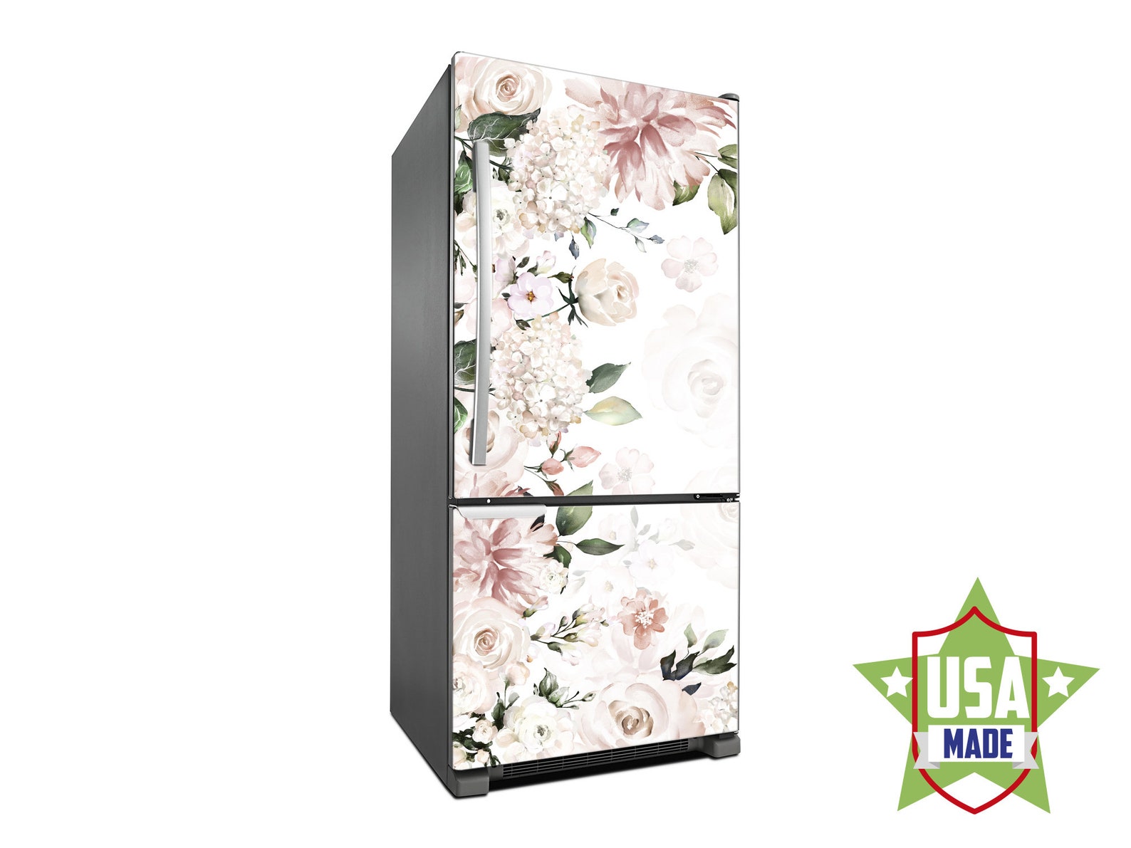 Rose Flower Refrigerator Sticker Flower Rose Refrigerator Stickers Self ...