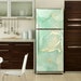 Sky Blue Marble Decal Not Metallic Fridge Cover Wall Fridge Stickers ...