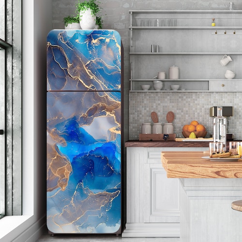 Multicolored Marble Decal Not Metallic Fridge Cover Wall - Etsy