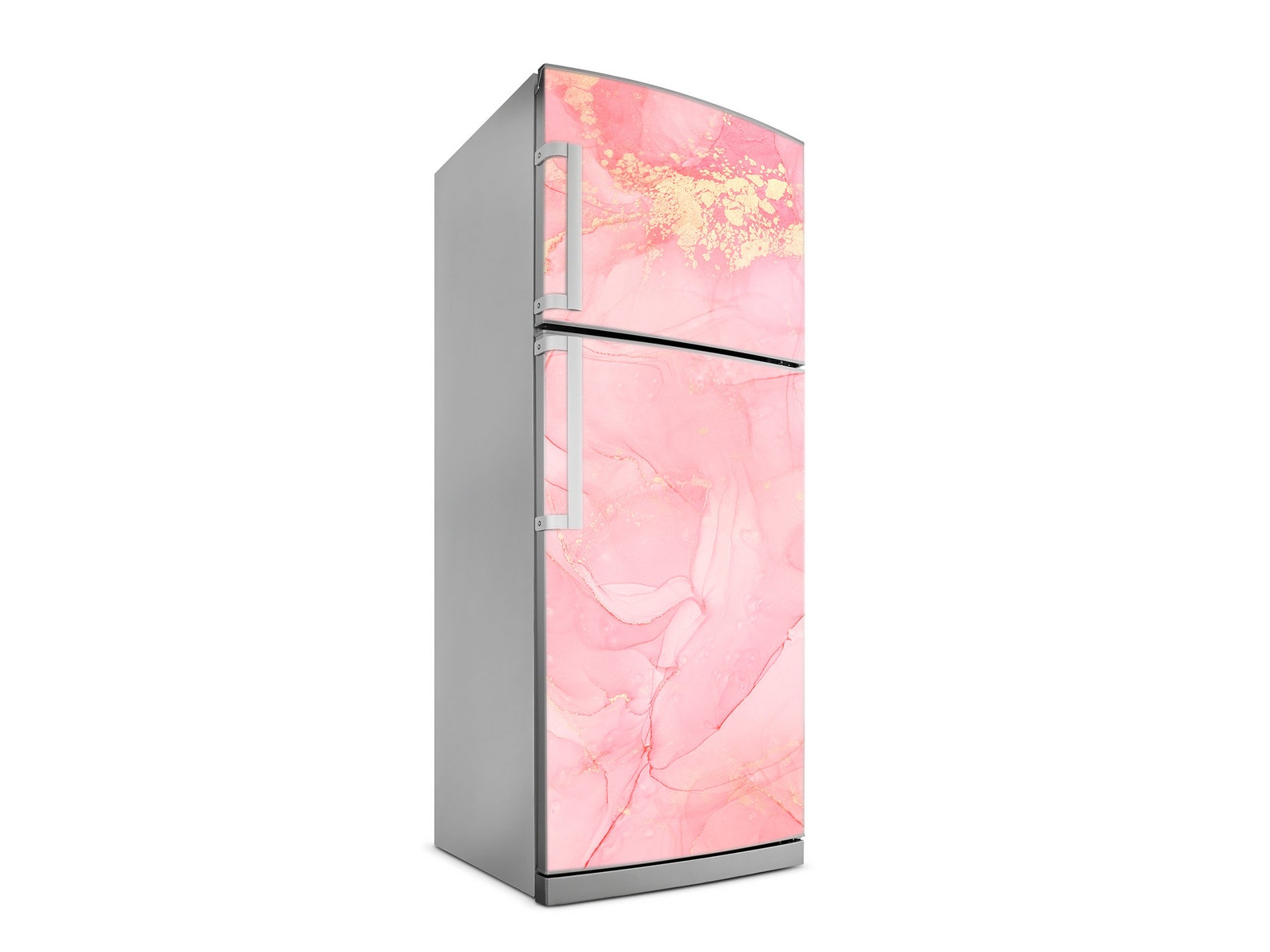 Pink Fridge Wrap Marble Refrigerator Decal Cover Peel and - Etsy