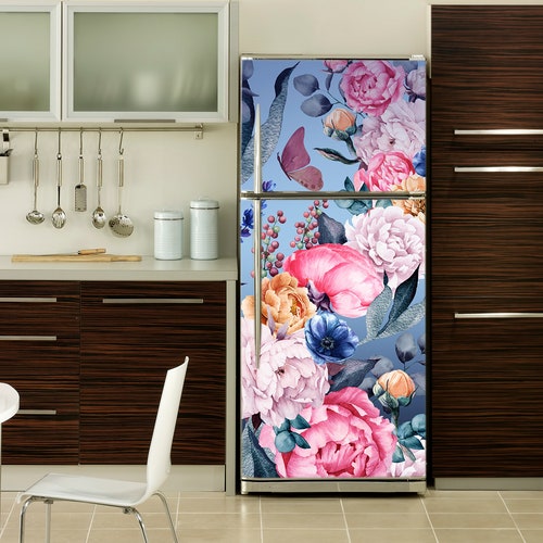 Sakura Flower Decal Fridge Floral Wall Fridge Stickers Peel - Etsy