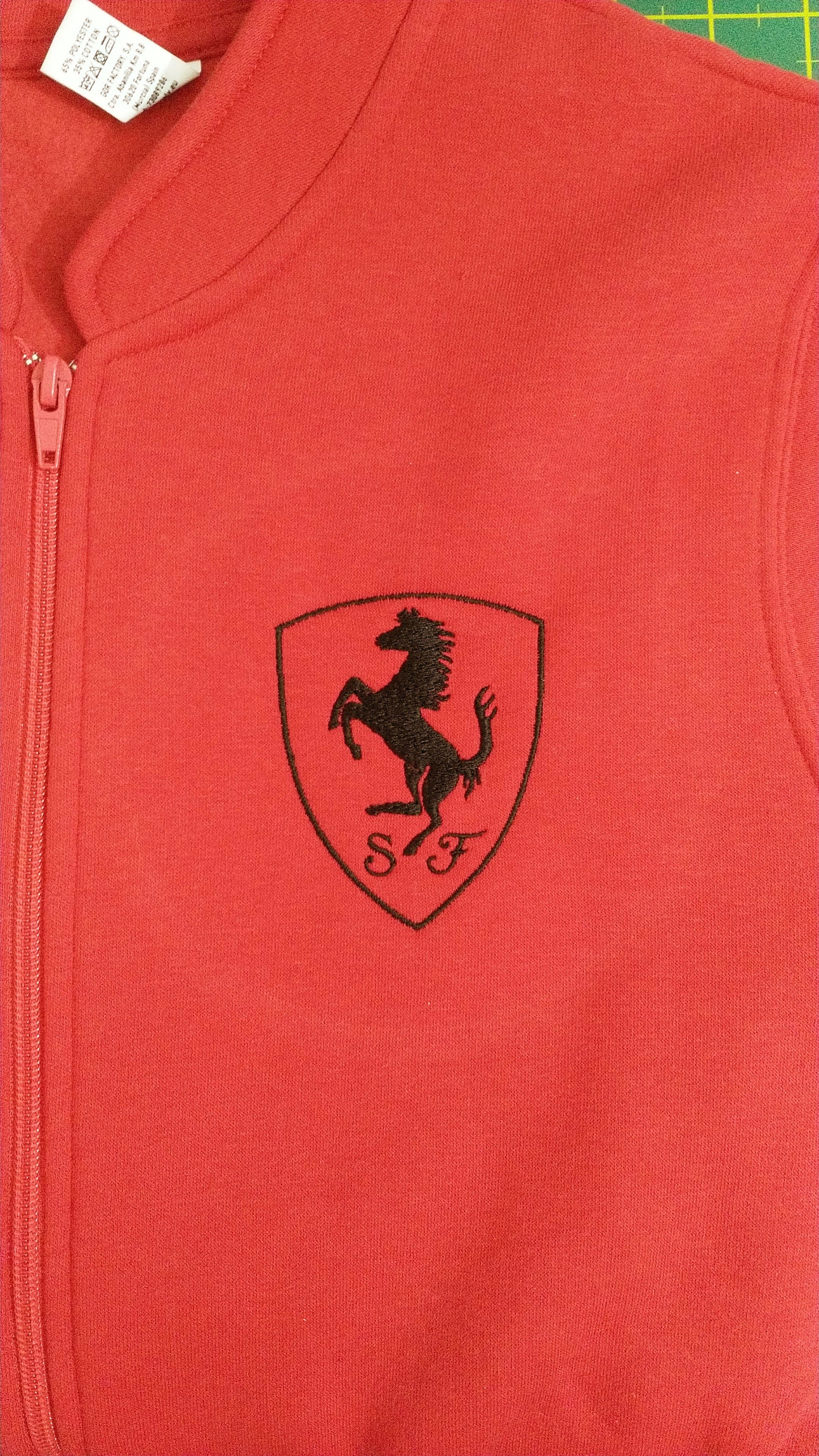 Classic Ferrari Logo Embroidery Design in one colour for | Etsy