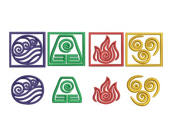 Avatar Four Nations - Etsy