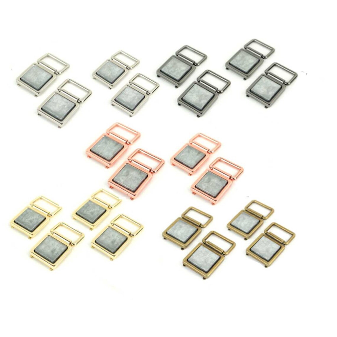 Four Fabric Covered Strap Connectors - Etsy