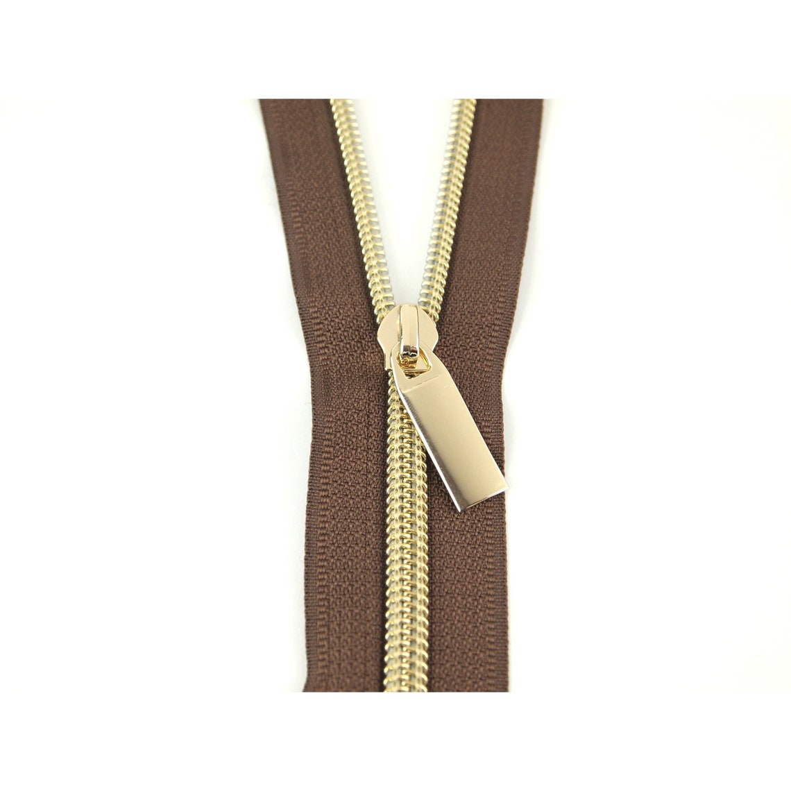 Brown #5 Nylon Coil Zippers: 3 Yards With 9 Pulls - Etsy