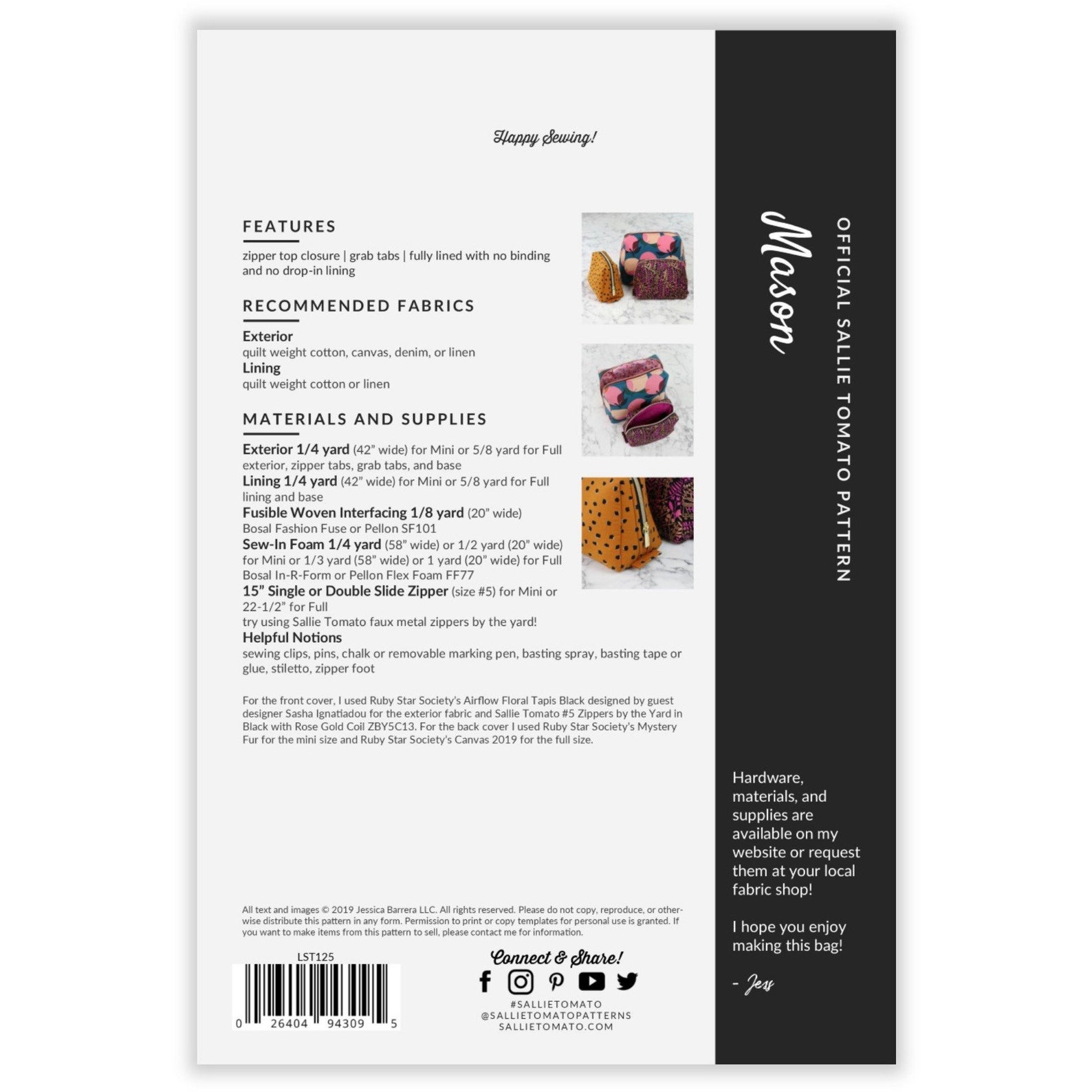 Mason Paper Pattern - Etsy