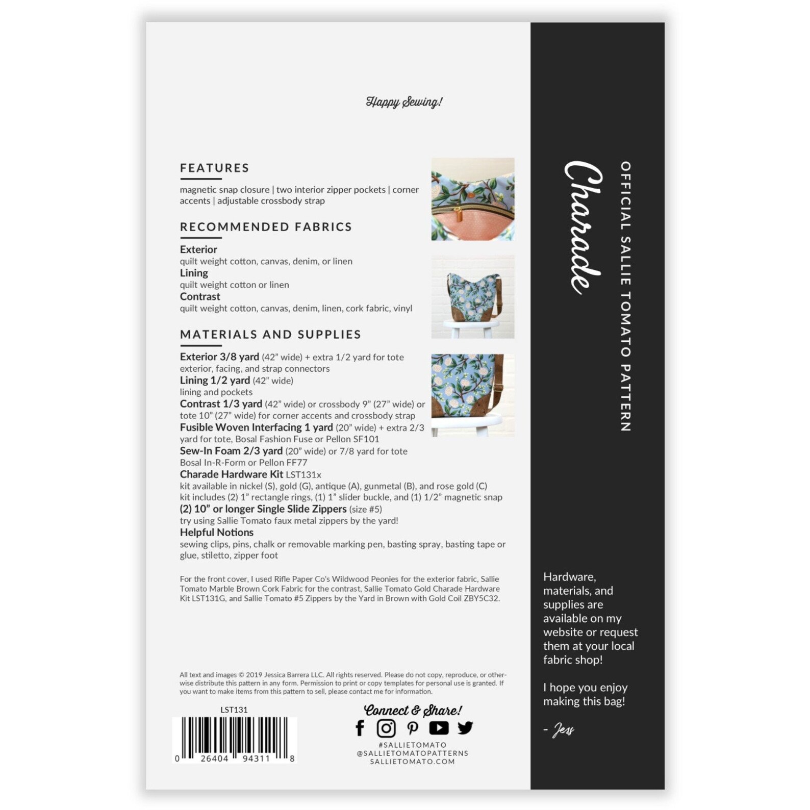 Charade Paper Pattern - Etsy