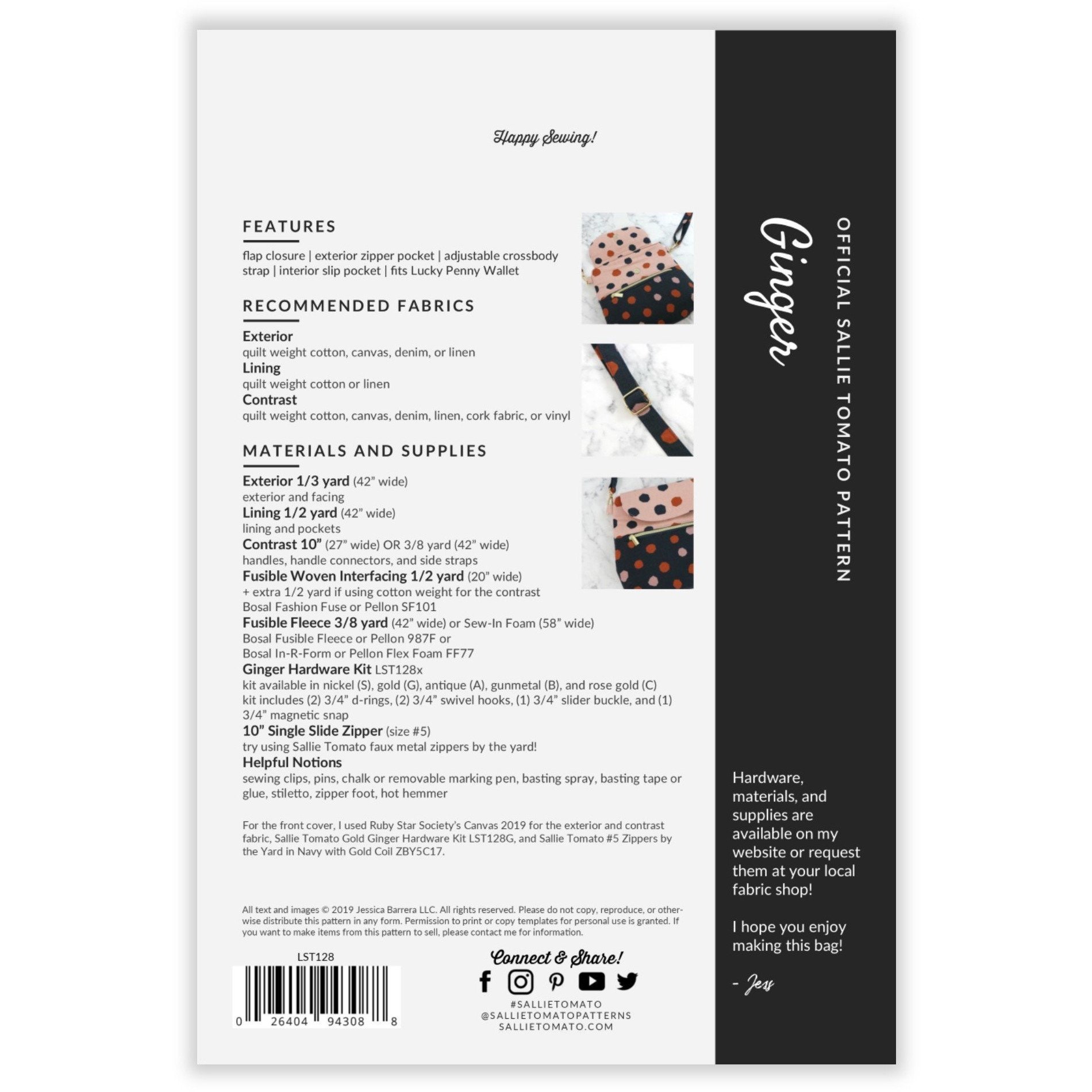 Ginger Paper Pattern | Etsy