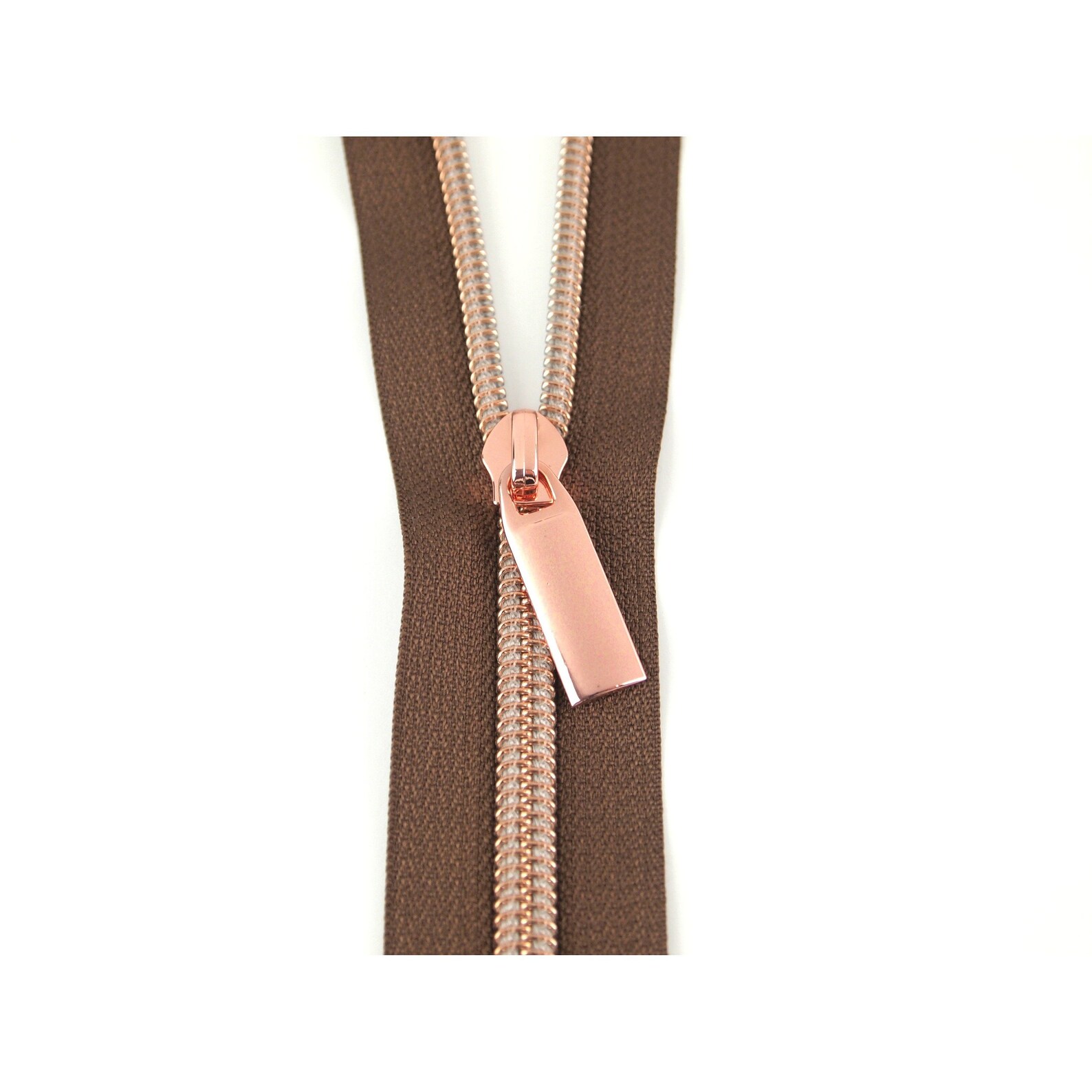 Brown #5 Nylon Coil Zippers: 3 Yards With 9 Pulls - Etsy