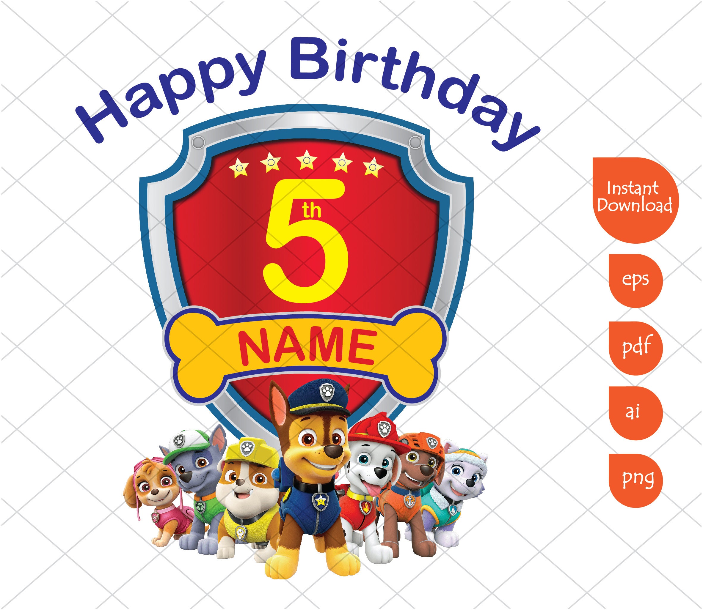 Chase Paw Patrol 23715 5th Birthday Party Paw Patrol - vrogue.co