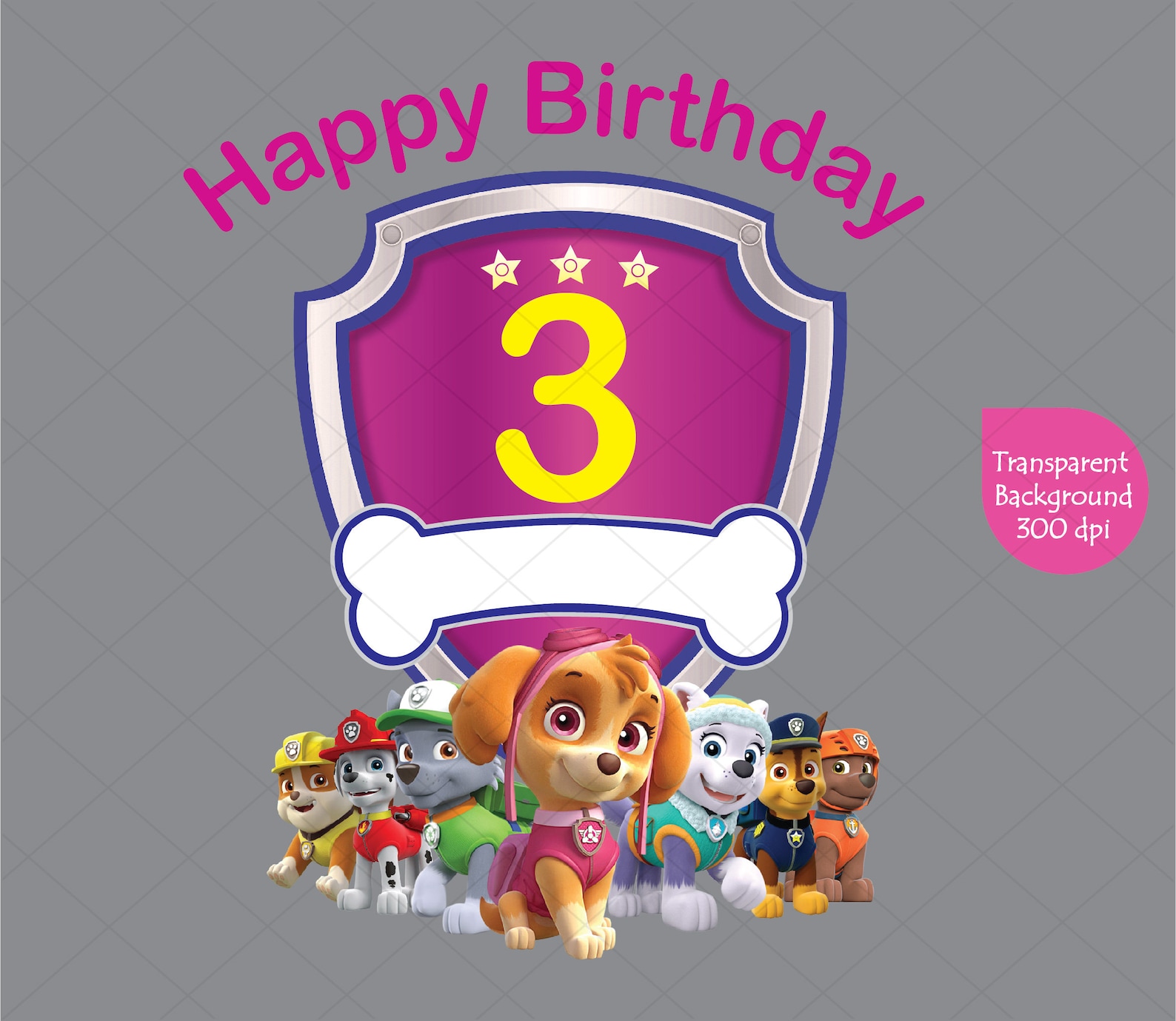 Paw Patrol 3rd Birthday Girl Clipart Happy Birthday Paw Etsy paw-patrol-3rd-birthday-girl-clipart-happy-birthday-paw-etsy