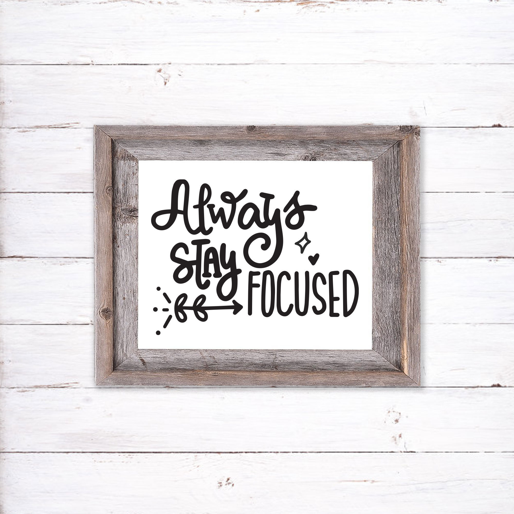 Hand Drawn Always Stay Focused Cut File,Cricut,Silhouette,Handdrawn ...
