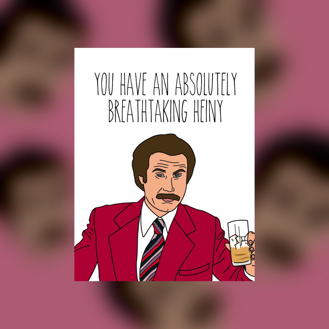 PDF Anchorman Funny Birthday Card Gift - Etsy Australia