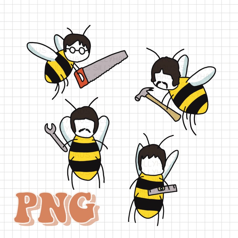 PNG Beatles Bee Tools - Etsy