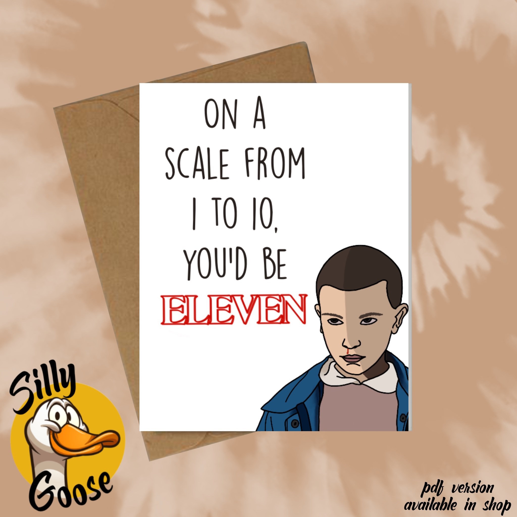 Eleven Stranger Things Valentines Card - Etsy UK