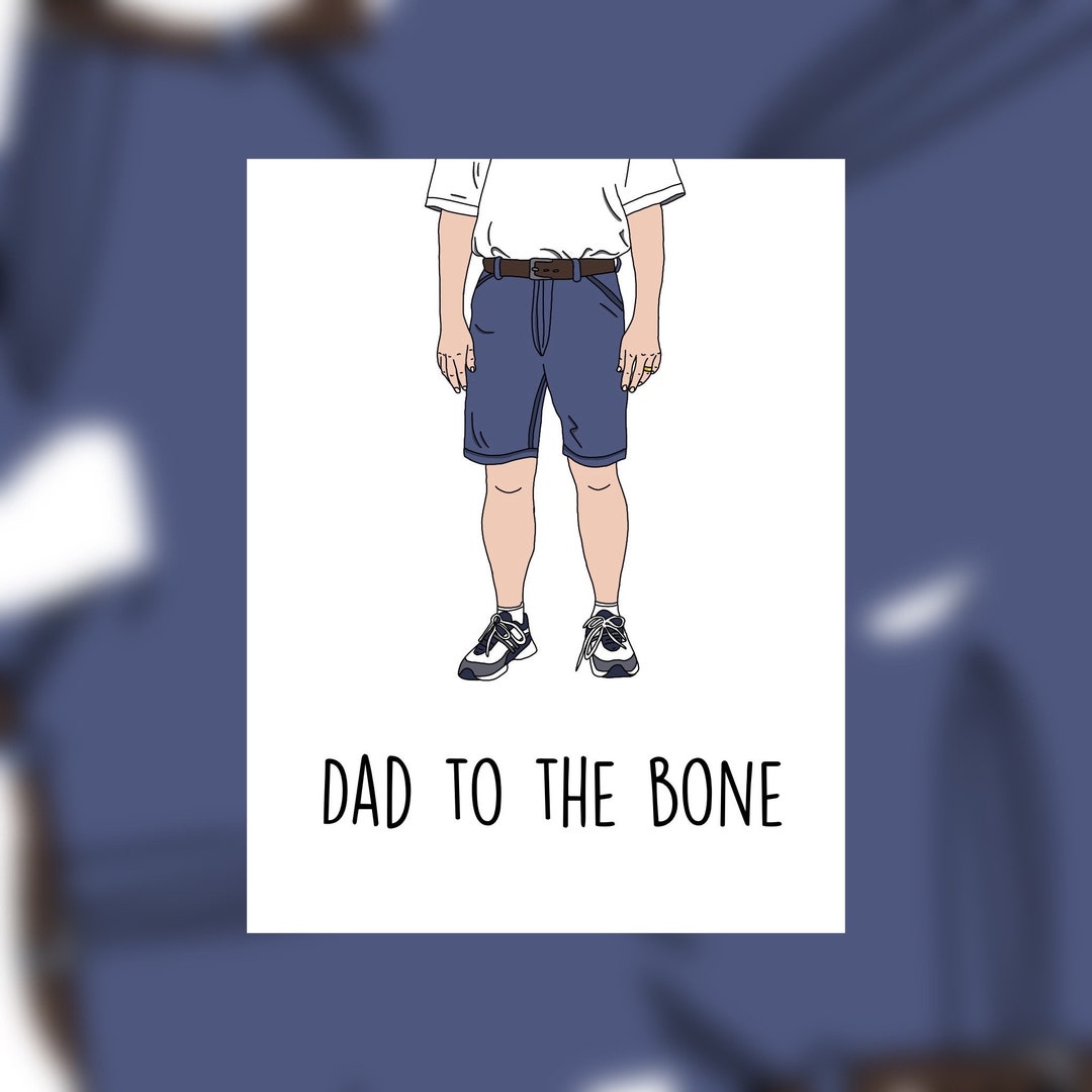 PDF Dad to the Bone Father's Day Funny Greeting Card - Etsy UK