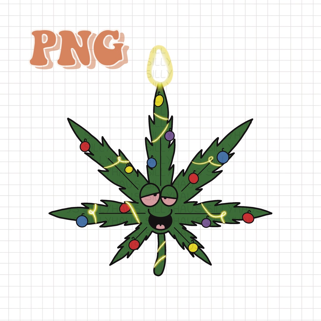 PNG Lit Christmas Tree Pot Leaf - Etsy