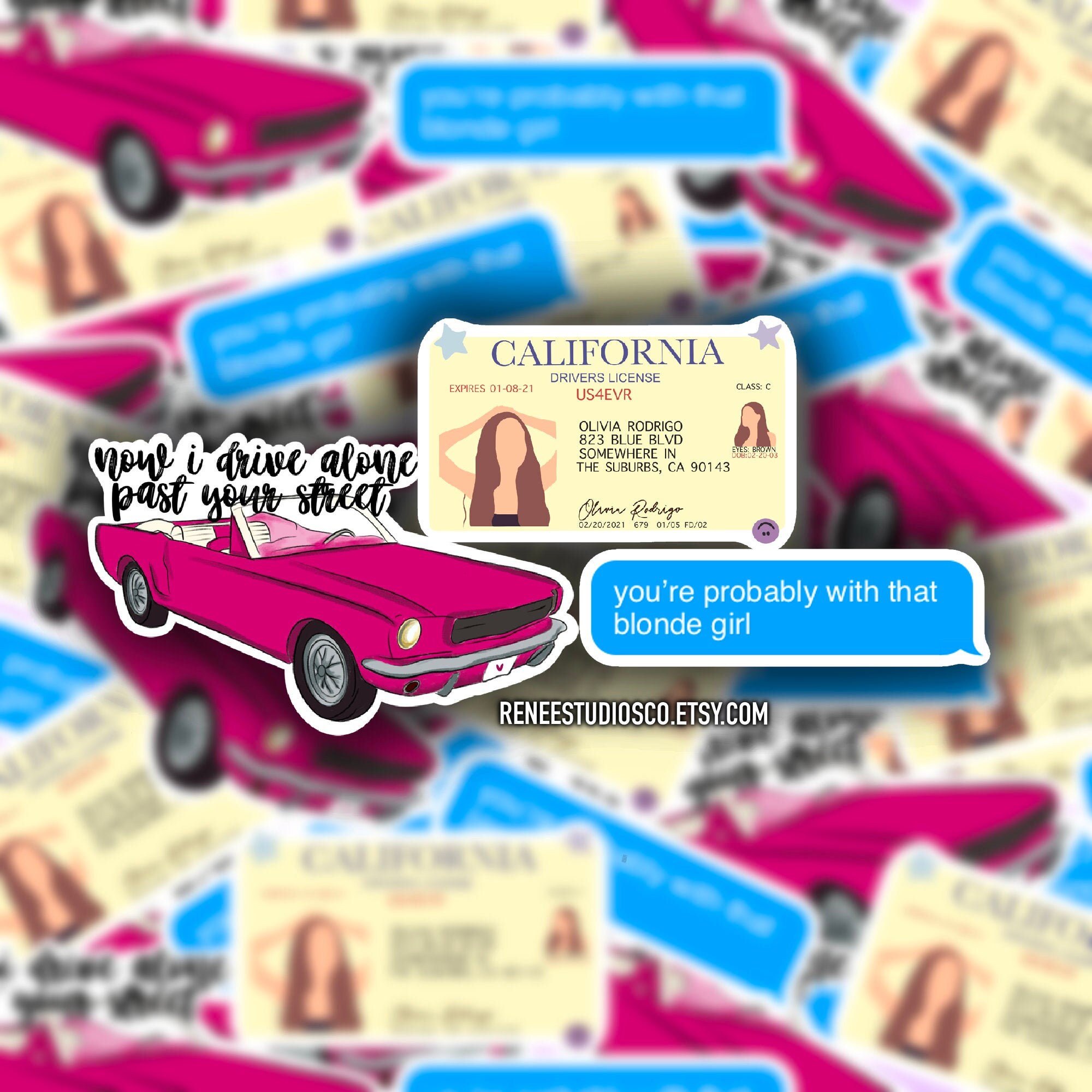 Stickers, Labels & Tags Drivers License Olivia Rodrigo Sticker Drivers ...