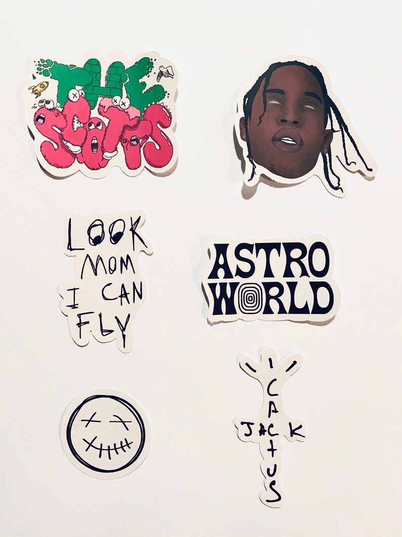 Travis Scott Sticker Pack Bullet Journal Crafts | Etsy