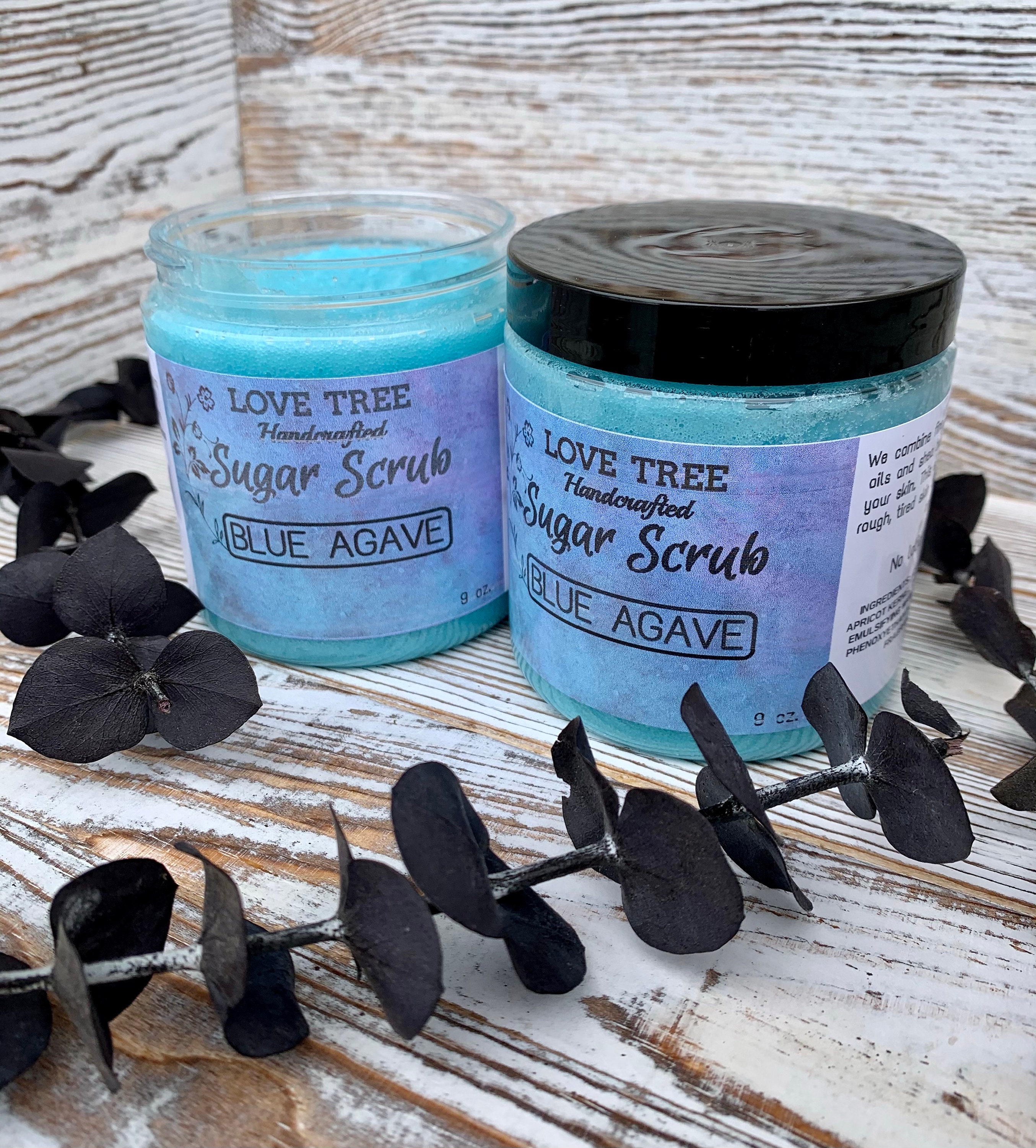 Blue Agave Sugar Scrub 9 Oz Body Scrub Exfoliating Etsy