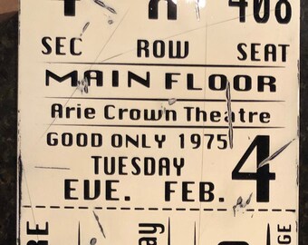 Custom Ticket Stub - Etsy