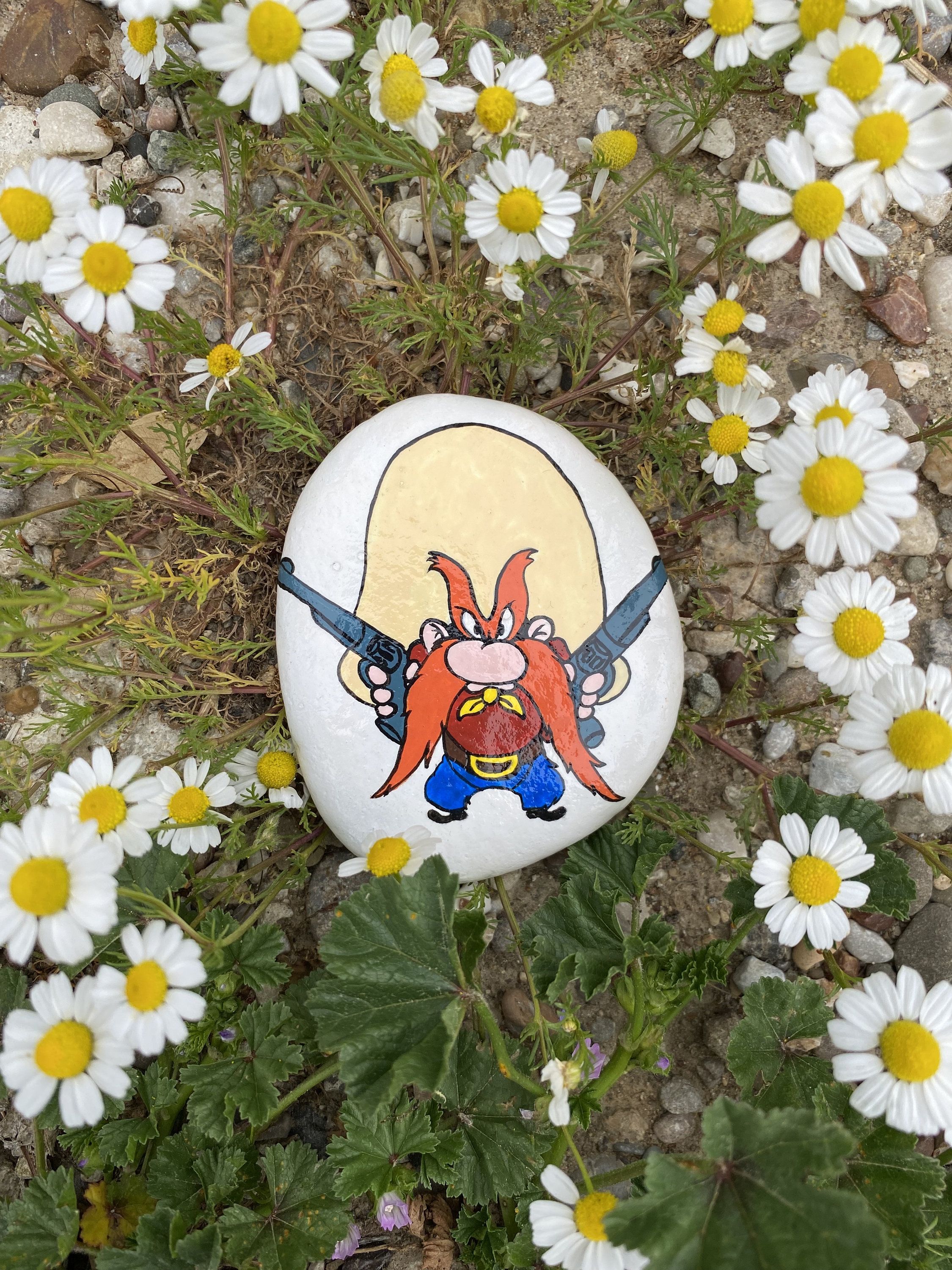 Yosemite Sam Character Design Acrylic Stone Painting Home Decoration ...